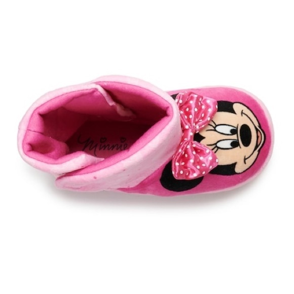 Disney | Shoes | Disneys Minnie Mouse Toddler Girls Slipper Boots ...